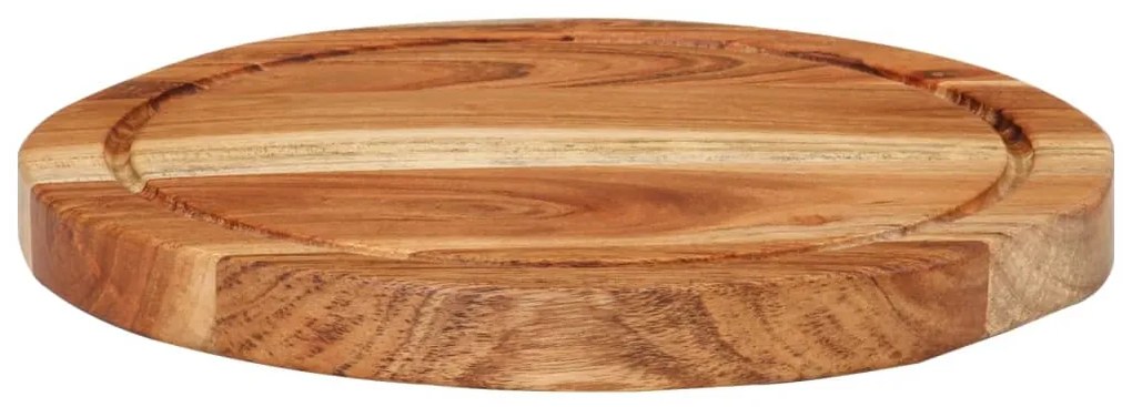 Prkénko na krájení Ø 25 x 2,5 cm masivní akáciové dřevo - Default Title