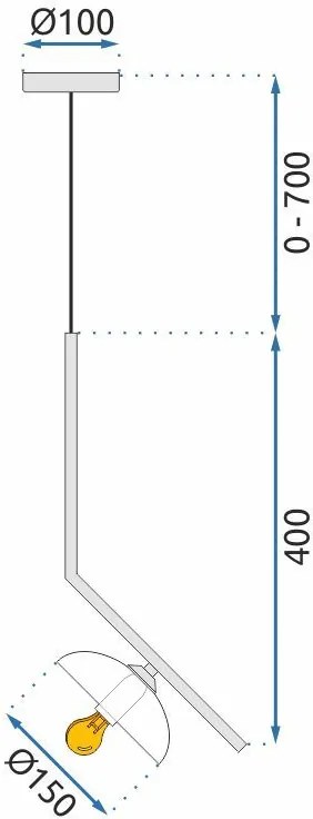 Toolight Závěsné svítidlo APP1086-1CP