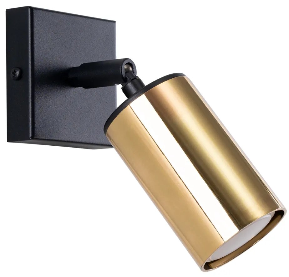 Sollux Lighting Nástěnné svítidlo WINX černá/zlatá