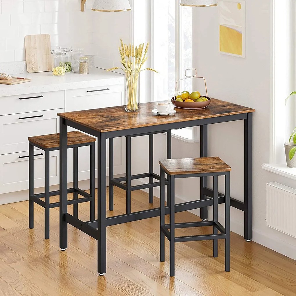 Sada – stůl a stoličky Kozo 90 × 120 × 60 cm VASAGLE