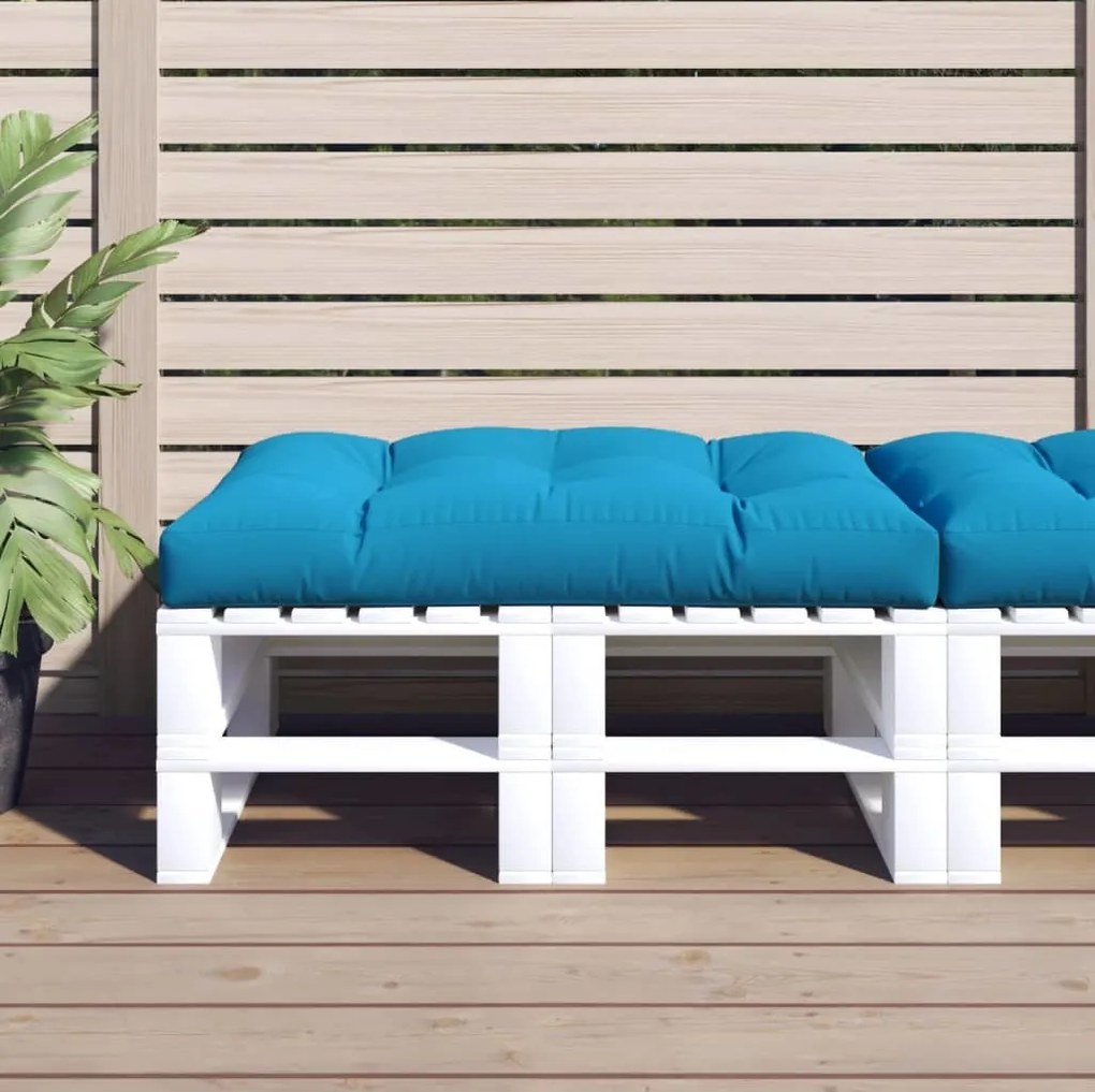 vidaXL Poduška na palety 120 x 80 x 12 cm textil [360521] Barva: Modrá