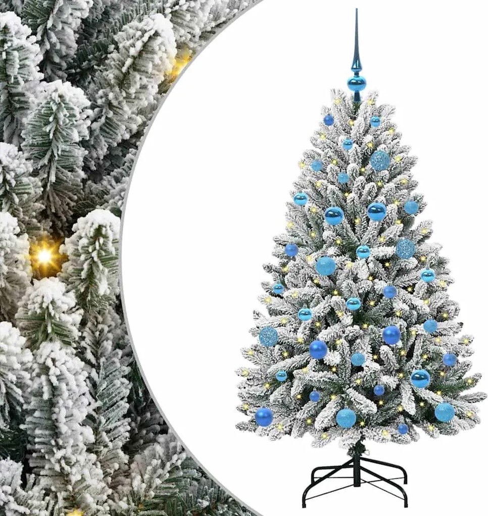 Umělý vánoční stromeček 150 cm 150 LED Teplá bílá PVC a ocel 3395746