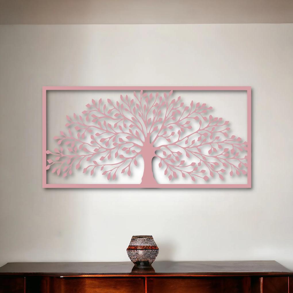 Strom života 10 - kovový obraz na zeď Velikost: 100cm, Barva: Black