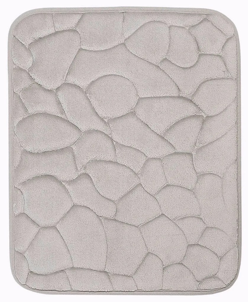 BO-MA, Protiskluzová koupelnová předložka 3D 133 sand, 50x80, šedá, koupelna