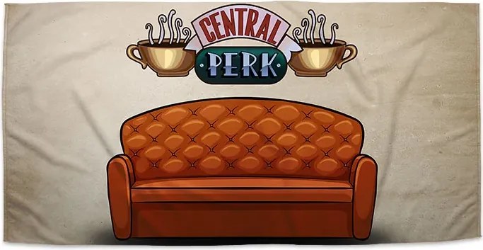 Sablio Ručník Seriál přátelé CENTRAL PERK Gauč - 30x50 cm