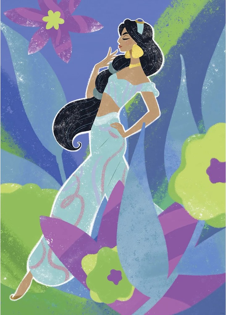 Komar Plakát Disney Princess Jasmine in Blue 50 x 70 cm
