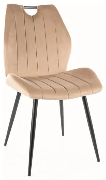 SIGNAL Jídelní židle - ARCO Velvet, různé barvy na výběr Čalounění: žlutá (Bluvel 68)