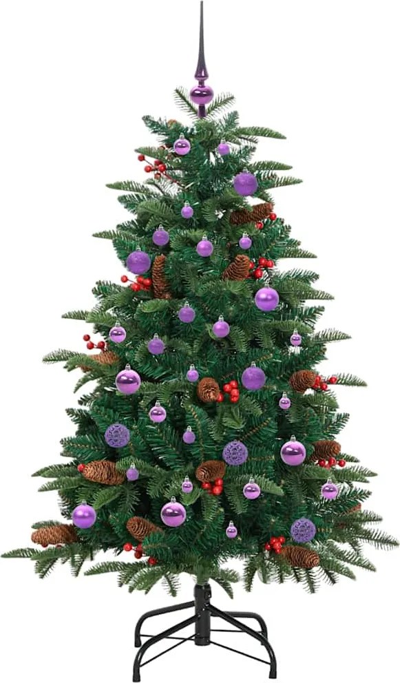 Umělý vánoční stromeček Zelená 150 cm PVC, kov a plast 3395547
