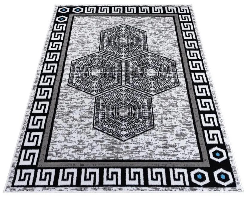 Kusový koberec PP Argos šedobílý 140x200cm