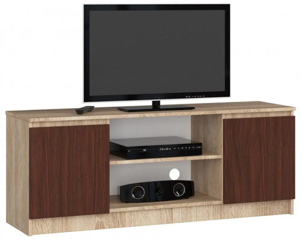 Komoda RTV K140 2D 1PCLP-sonoma/wenge