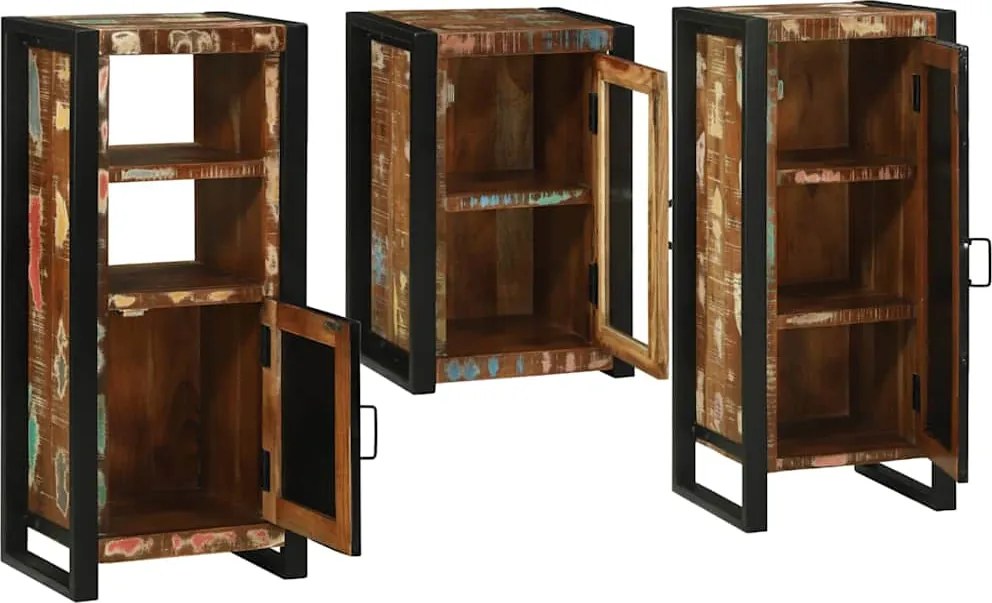 Sada koupelnového nábytku 3 ks Vícebarevný 40 x 35 x 90 cm 3305705