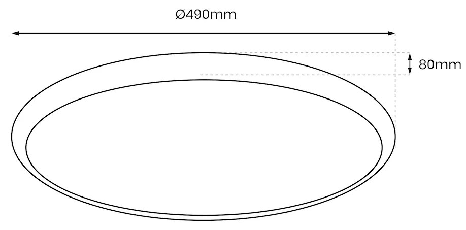 Dětské stropní LED svítidlo Mooncat, 1x LED 34w, 4000k, p