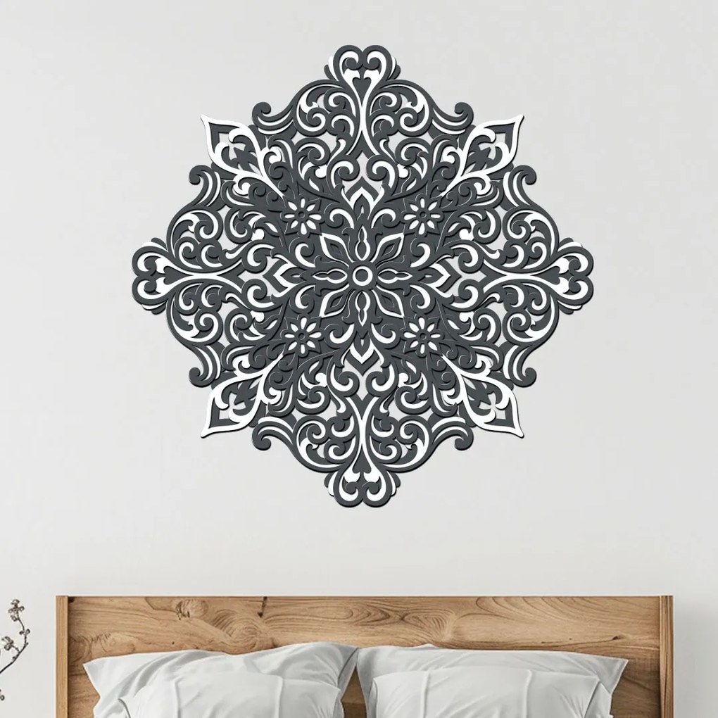 dřevo života 3 vrstvá mandala POZITIVITY Zvolte rozměr (cm): 80, Zvolte barevný dekor: třešeň-ořech
