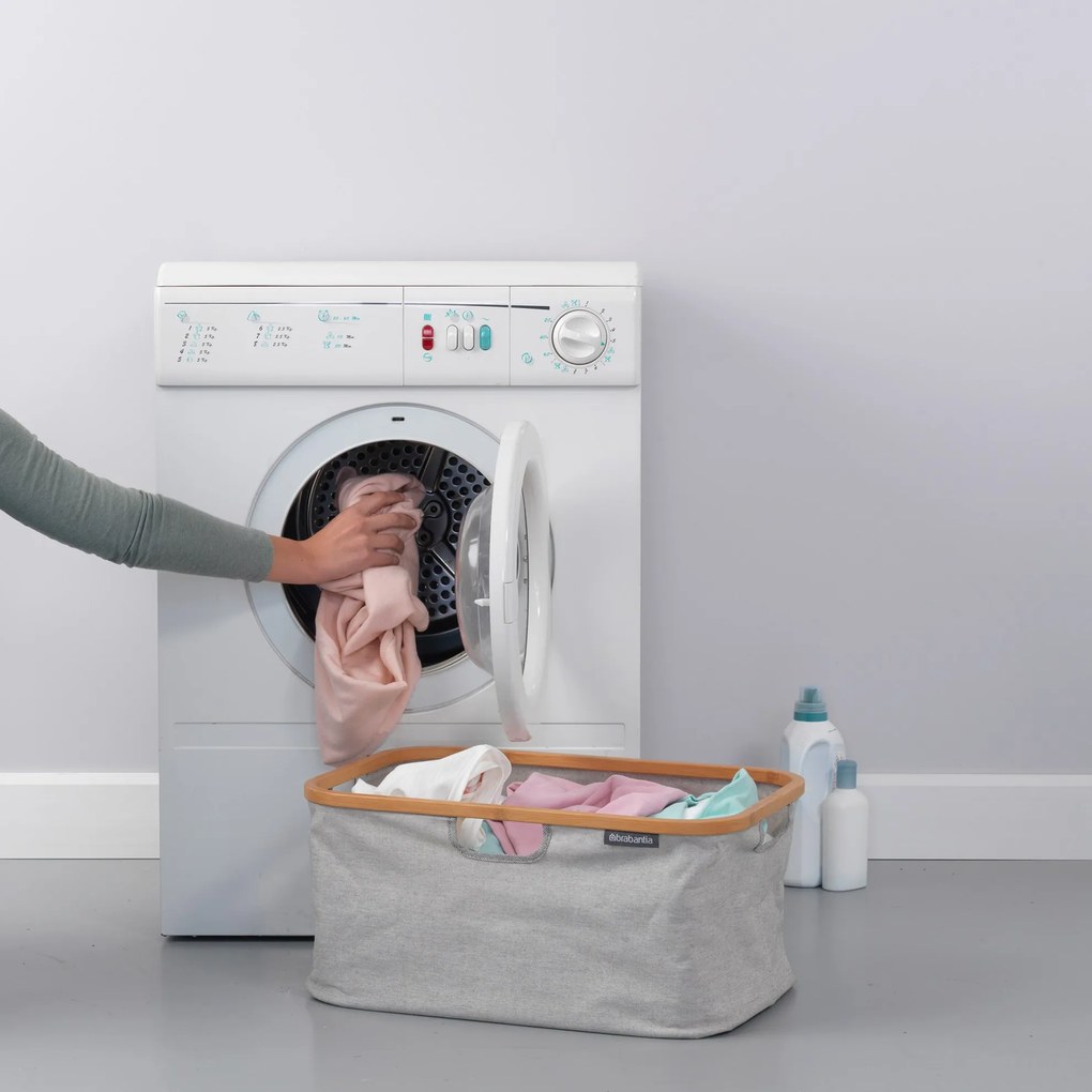 Skládací koš na prádlo/úložný box Brabantia 40l šedý