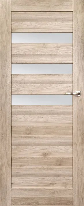 Interiérové dveře vasco doors MALAGA model 4 Průchozí rozměr: 90 x 197 cm, Orientace dveří: Levé dveře, Dekor: Dub Viking