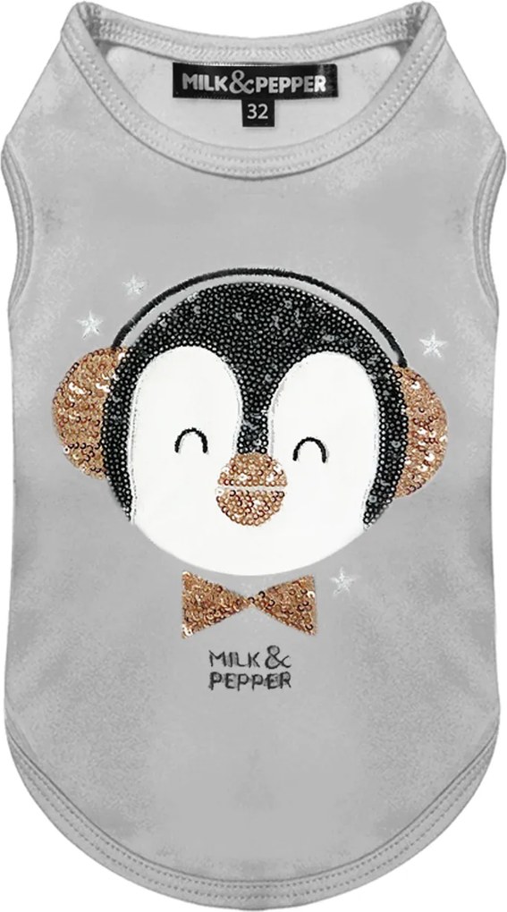 MILK&PEPPER Šedé tričko pro psy Hilda Tee Velikost: 26