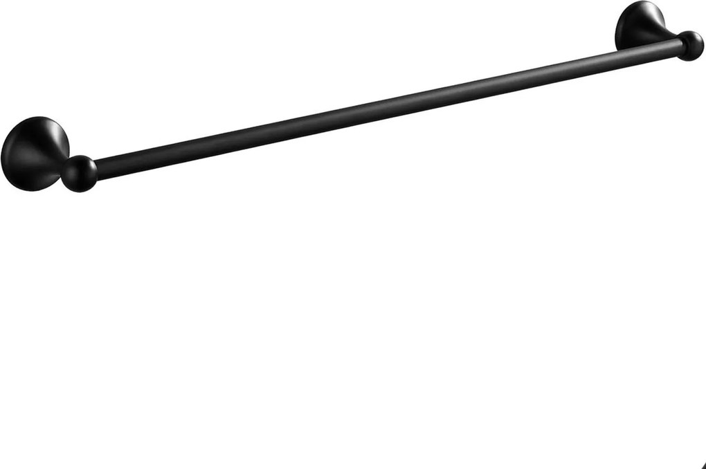 Rea Rea, jednoramenný věšák na ručníky 60cm 332870A, černá matná, REA-06926