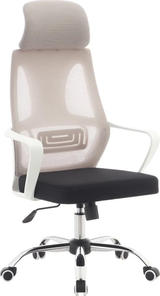 Ergonomická kancelářská židle PULSE - šedá síťovina / černá látka