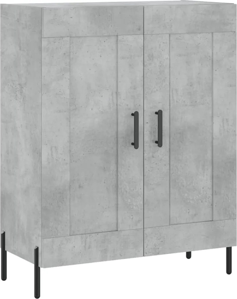 Skříň highboard betonově šedá 69,5x34x180 cm kompozitní dřevo 3199693