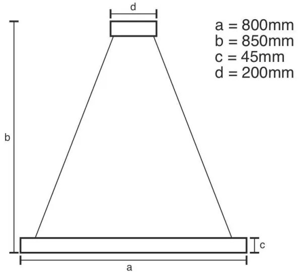 LED Stmívatelný lustr na lanku LED/100W/230V 3000-6500K + dálkové ovládání