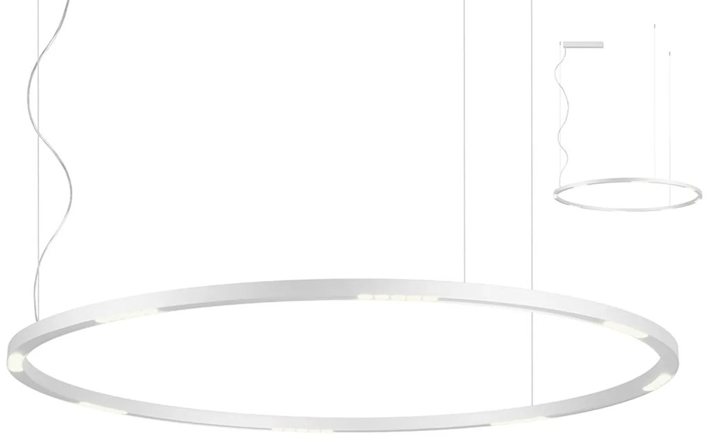 Redo 01-2208 závěsné LED svítidlo Union pískově bílá, 68W, 3000K, ø120cm