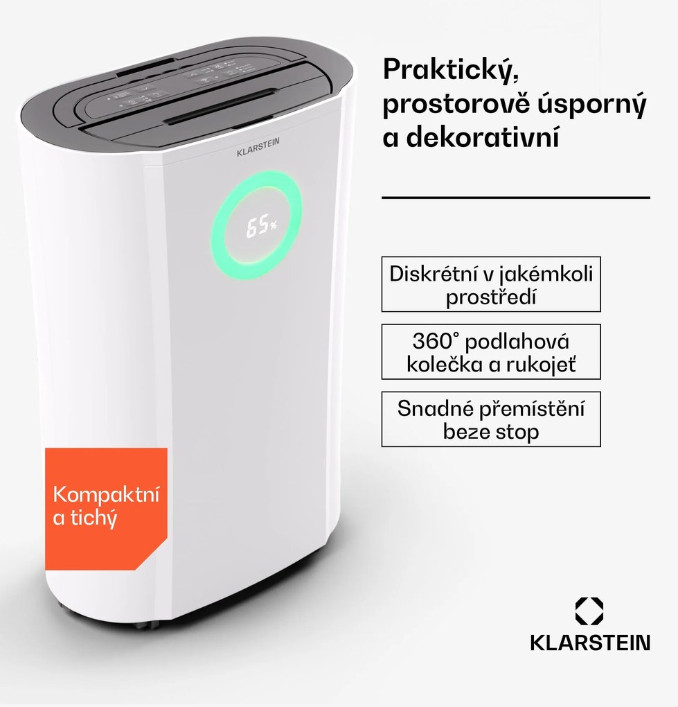 Klarstein Odvlhčovač DryFy Pro 20 Compression 20l/d 20-30m²