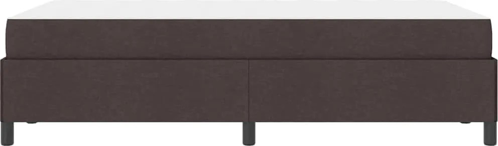 Postel s boxspringem Tmavě hnědá 120 x 190 cm textil 3398846