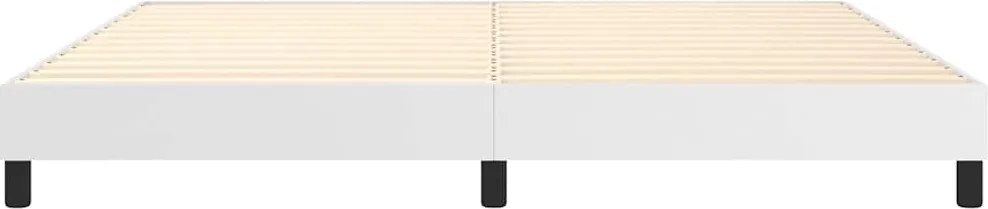 Rám postele s boxspringem bílá 200 x 200 cm umělá kůže 3120719