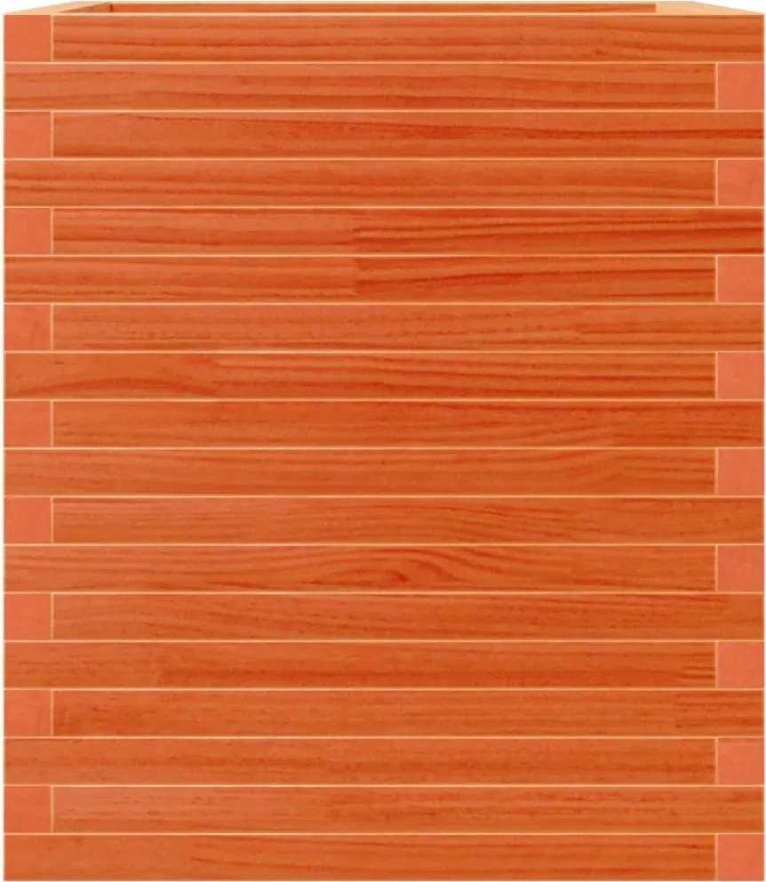 Zahradní truhlík voskově hnědý 60x60x68,5 cm masivní borovice 3282471