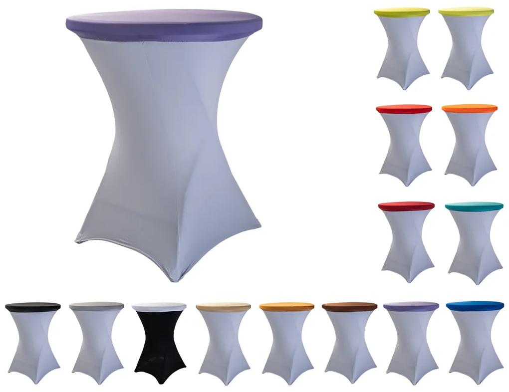 Elastická čepice na koktejlový bistro stůl ⌀80 VÍCE BAREV Barva: 13 LEVANDULOVÁ