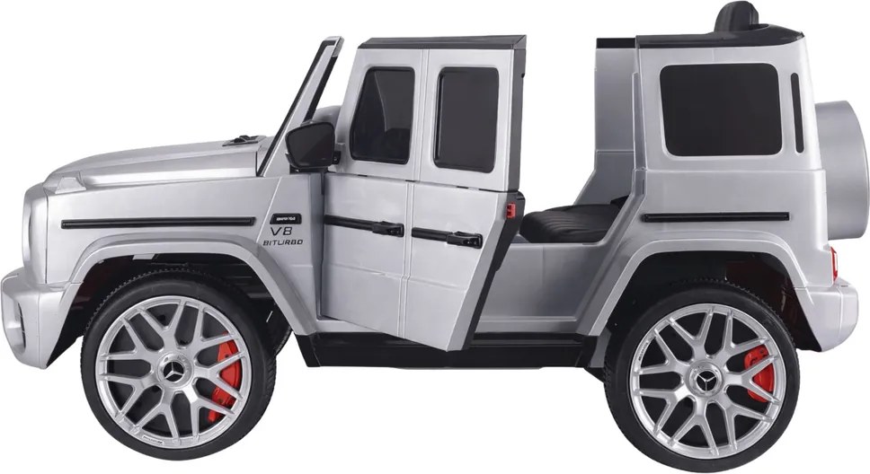 LEAN CARS Elektrické autíčko Mercedes G63 S306-1 stříbrné