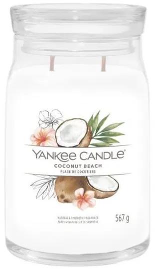 Aromatická svíčka, Yankee Candle Signature Coconut Beach, hoření až 90 hod