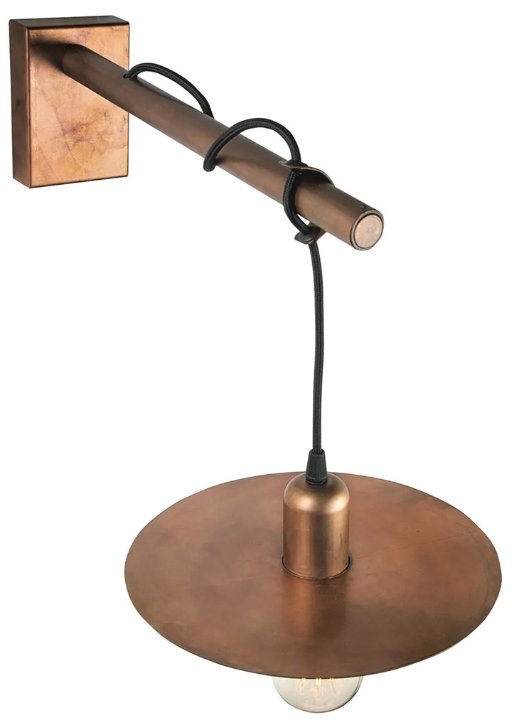 Zambelis 16120 nástěnná lampa, rezavá měď, 1xE27, 25cm