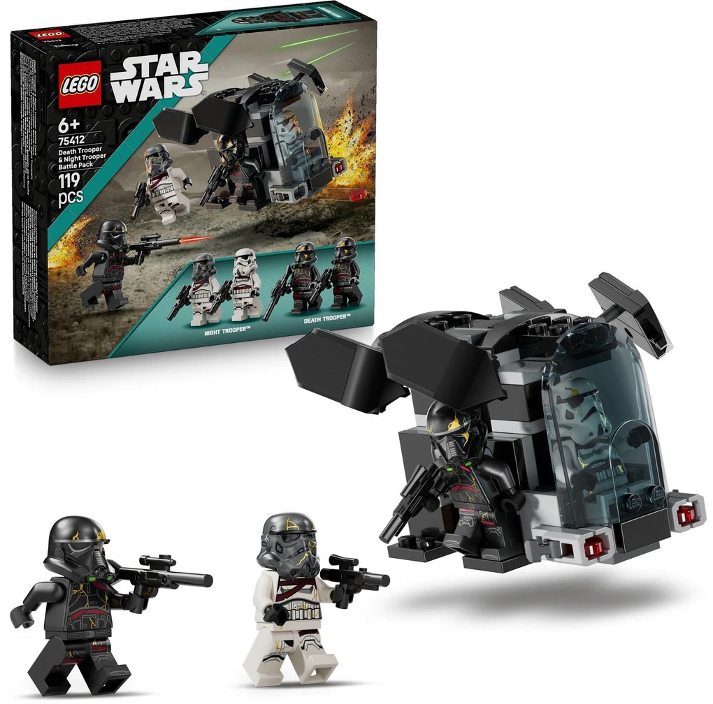 Lego star wars 75412 bitevní balíček: death trooper a night trooper 5702017817620