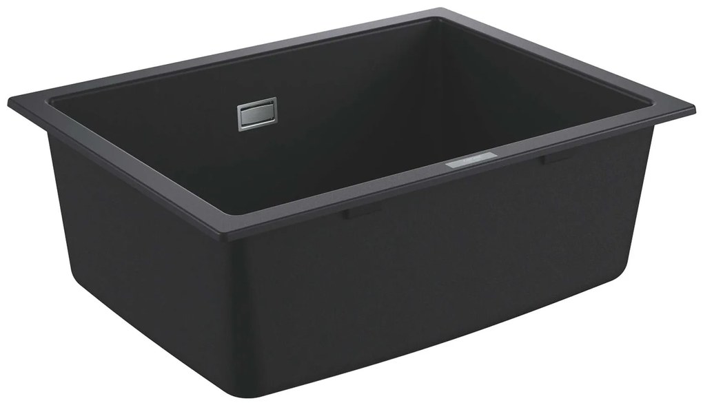 Grohe - Kompozitní dřez K700 s odtokem, 61x46 cm, granitová černá 31655AP0