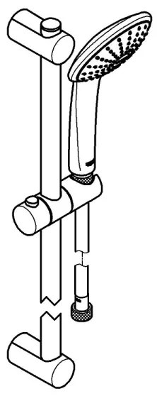 GROHE 27322000 - Sprchový set VITALIO JOY 600 mm lesklý chrom