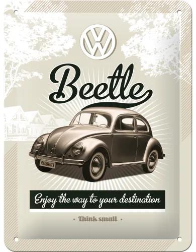 Postershop Plechová cedule - VW Retro Beetle 20x15 cm