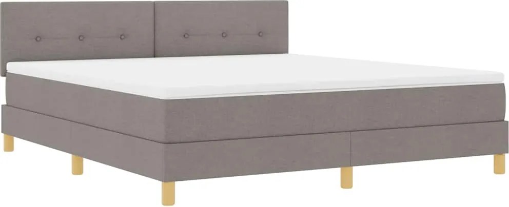 Postel s boxspringem s polštářem Taupe 180 x 200 cm textil 3338941