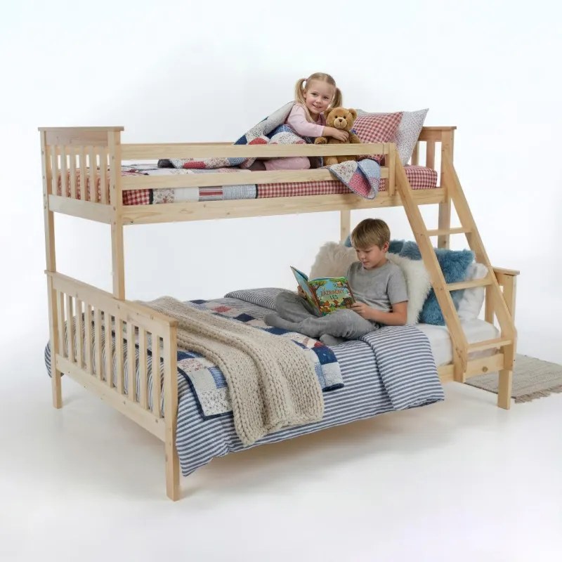 Patrová rozložitelná postel 90/140x200, přírodní, LUINI Kondela 0000235839
