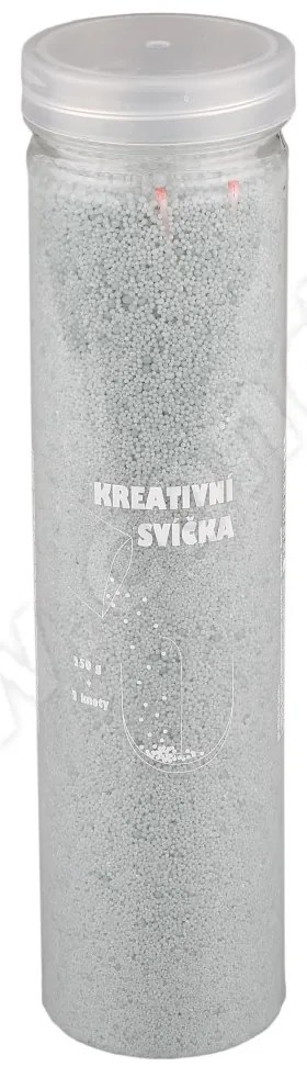Kreativní svíčka kerzensand 250g + 2 knoty šedá
