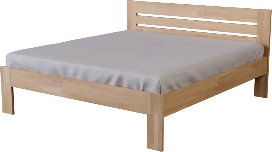 Masivní postel AMANDA - Solwo Design Dřevo a odstín oleje: BUK Cink - Olejování přírodní, Rozměr spací plochy: 140x200