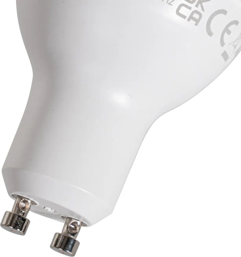 Sada 5 čirých LED žárovek GU10 50mm 4,7W 400 lm 2200-2400K