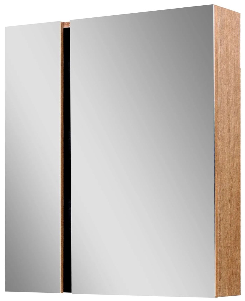 Kingsbath Black Wood 100 zrcadlová skříňka do koupelny