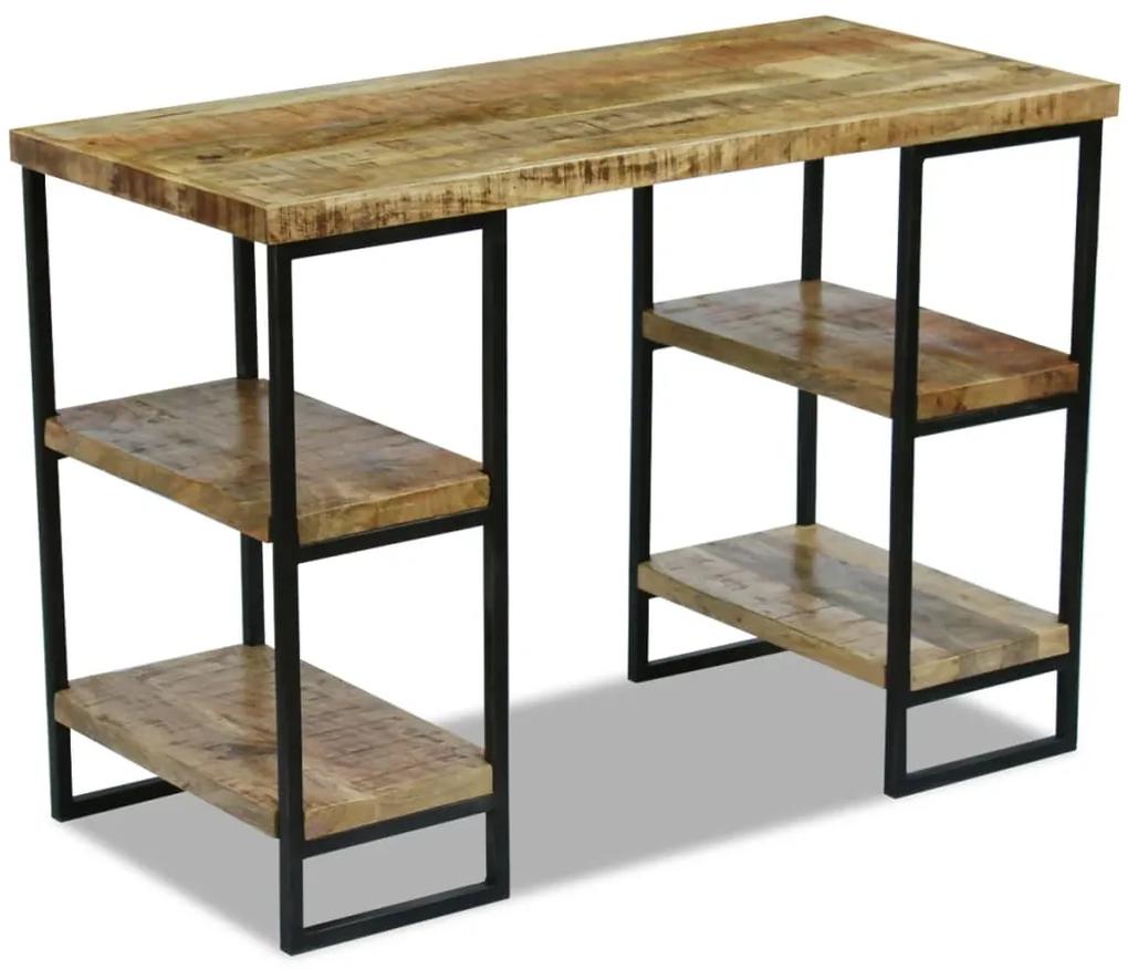vidaXL Kancelářský stůl z masivního mangovníkového dřeva 110x50x76 cm