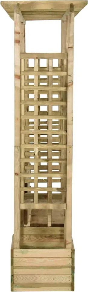 Zahradní pergola s lavicí a truhlíky impregnovaná borovice 318565