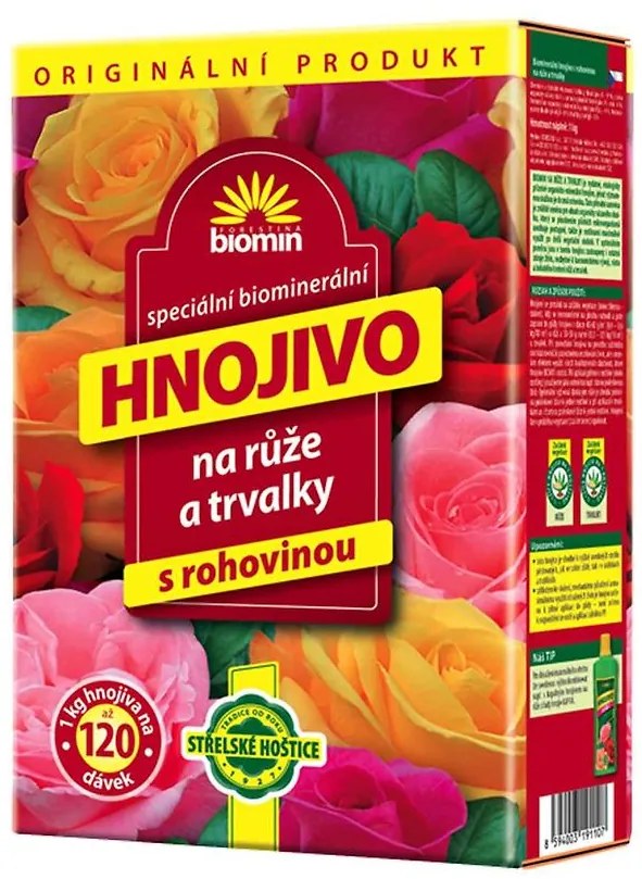 Hnojivo na růže a trvalky s rohovinou 1 kg