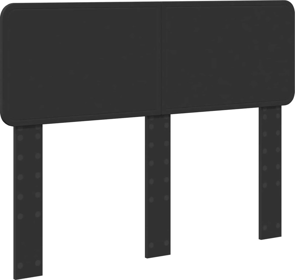 Rám postele s čelo Černá 135 x 190 cm Masivní borové dřevo 3412088