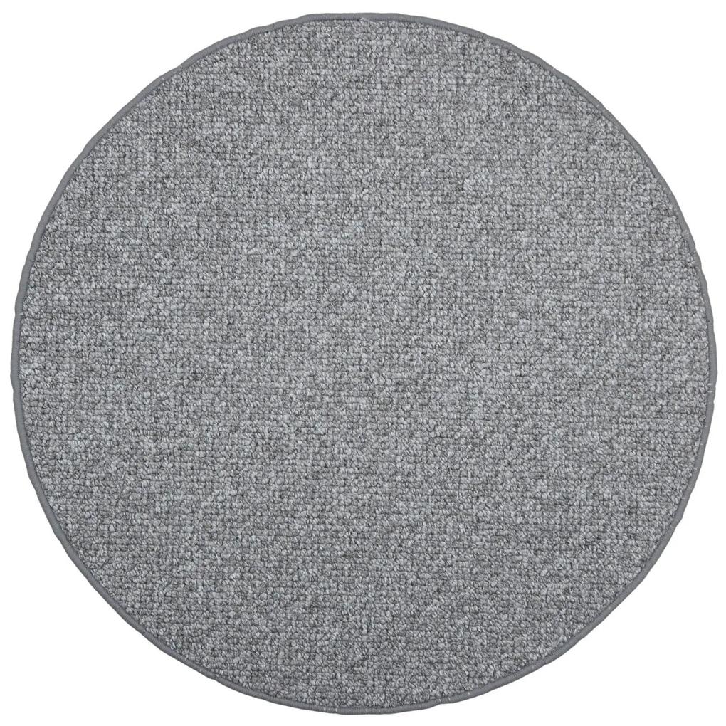 Vopi koberce Kusový koberec Wellington šedý kruh - 120x120 (průměr) kruh cm