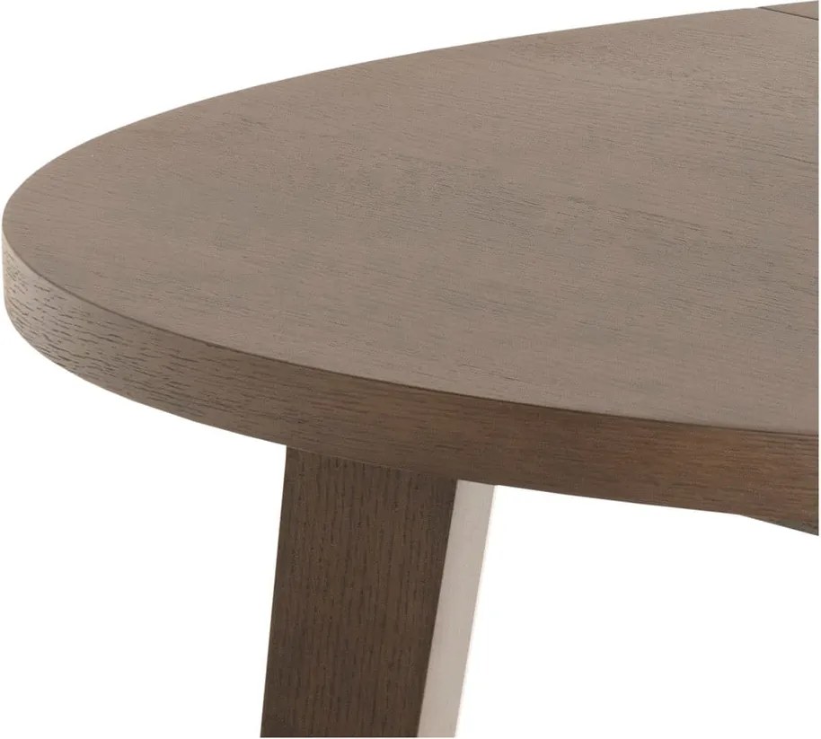 Kulatý rozkládací jídelní stůl s přídavnou deskou v dekoru dubu ø 120 cm A-Line – Actona