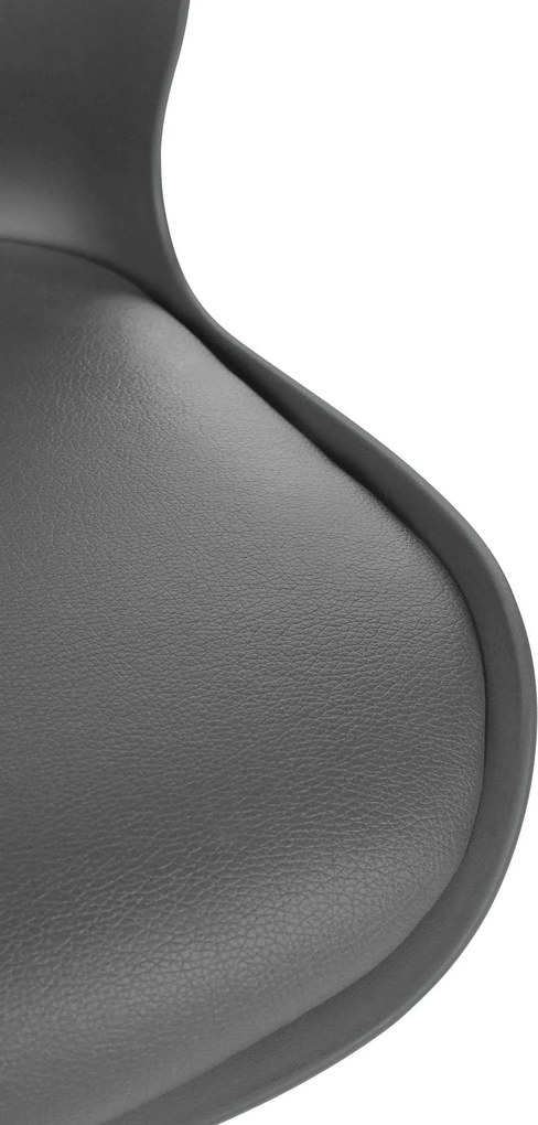 Sada 2 barových židlí Gilbert plast – šedá